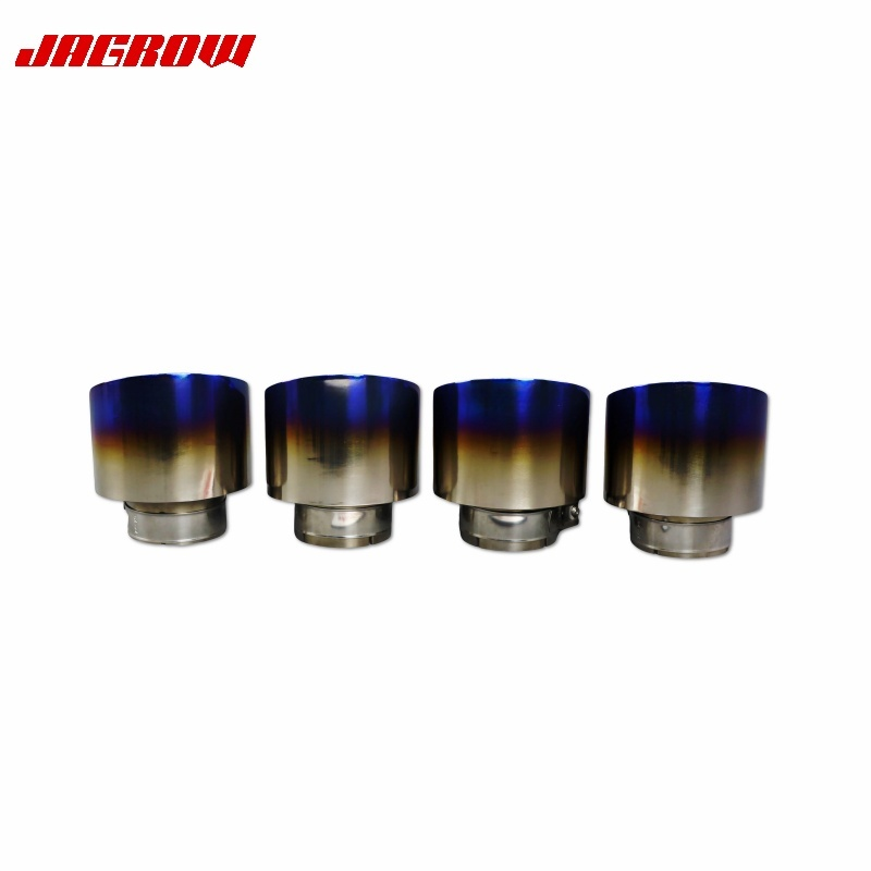 Customization of titanium exhaust tips 76-127mm laser logo on it ...